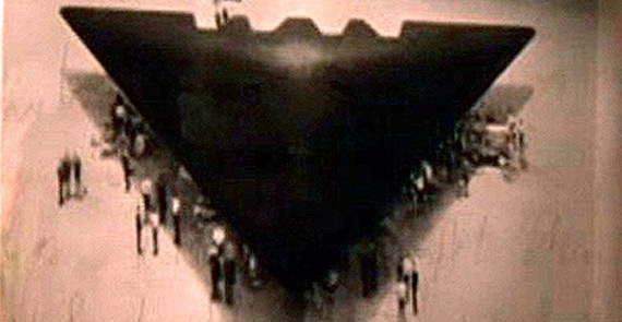 Black Triangular Craft and Highways