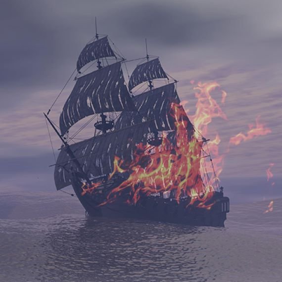 The Mysterious Flaming Ghost Ship of the Bay of Chaleur
