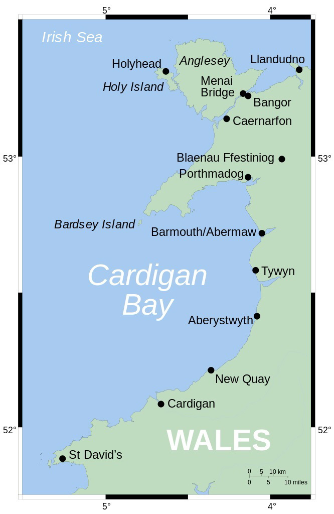 Map of the Lost Land of Wales - the Welsh Atlantis - May Have Been Found